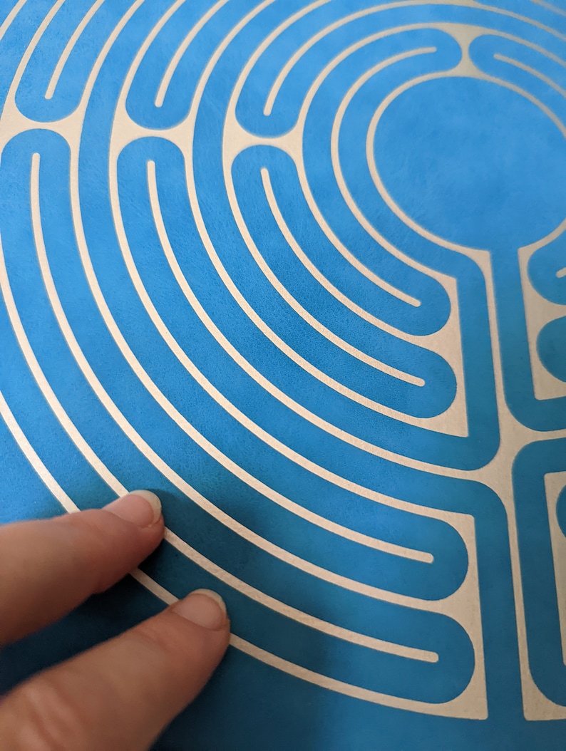 Finger Labyrinth Large Labyrinth Laser Engraved on Soft - Etsy