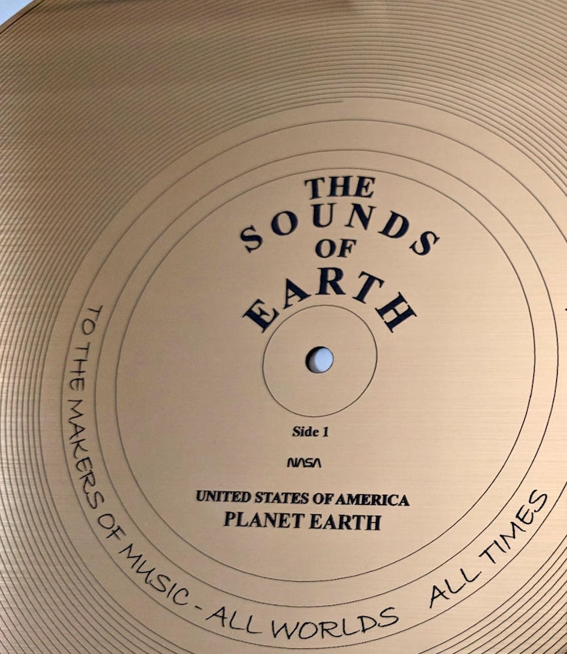 The Sounds of Earth Full Size Replica of NASA Voyager Golden | Etsy UK