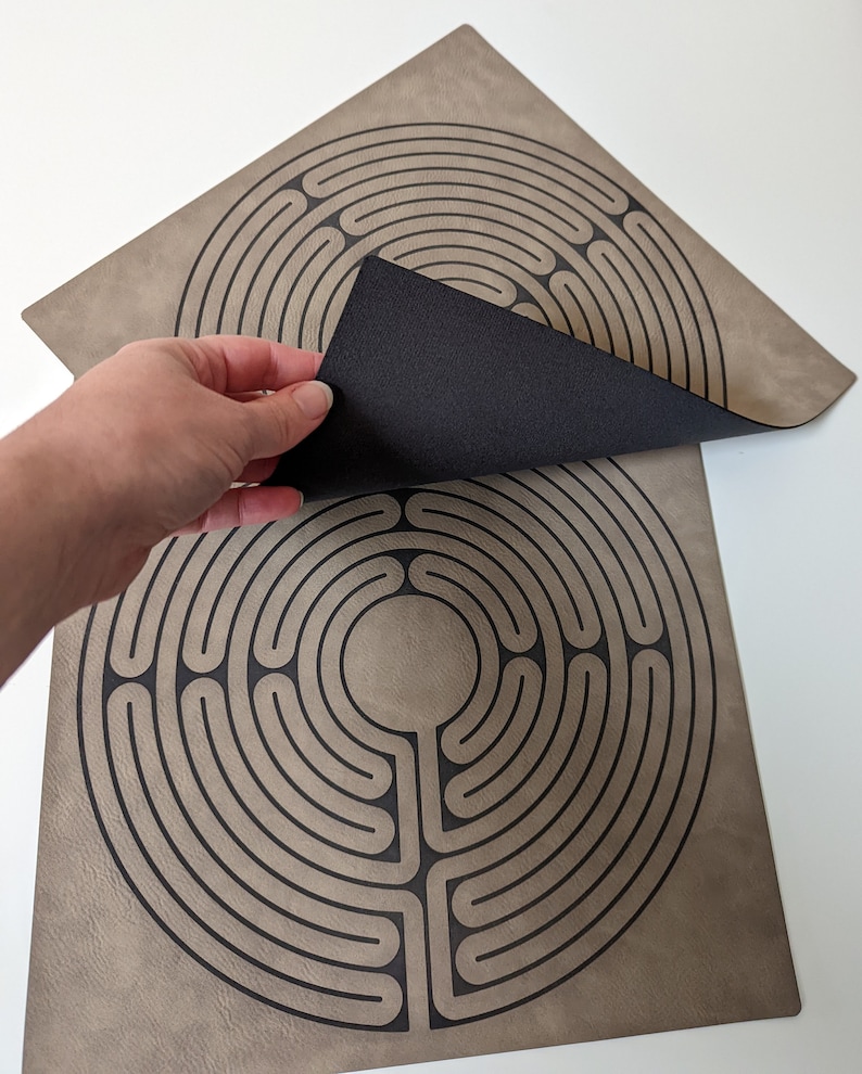 Finger Labyrinth Large Labyrinth Laser Engraved on Soft - Etsy