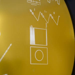 Framed Full Size Replica of NASA Voyager Golden Record, Laser Engraved ...