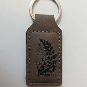 TLOU Ellie's Tattoo Keychain, Laser Engraved on Black or Grey ...