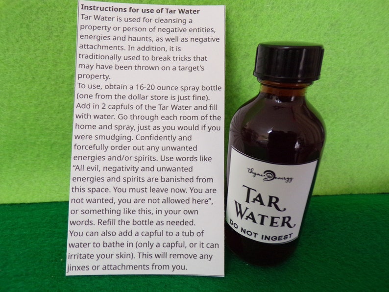 Tar Water - Hoodoo, Witchcraft, Cleansing, Curse Breaking - Etsy