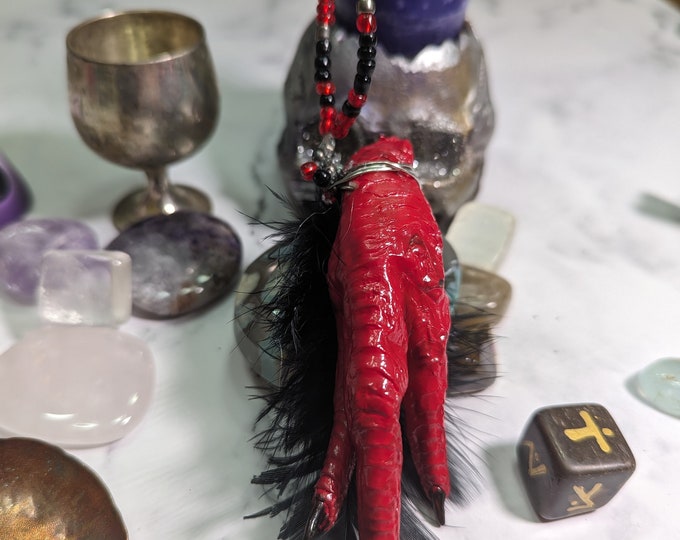 Chicken Foot Amulet - Hoodoo, Folk Magic, Protection, Charm, Witchcraft ...