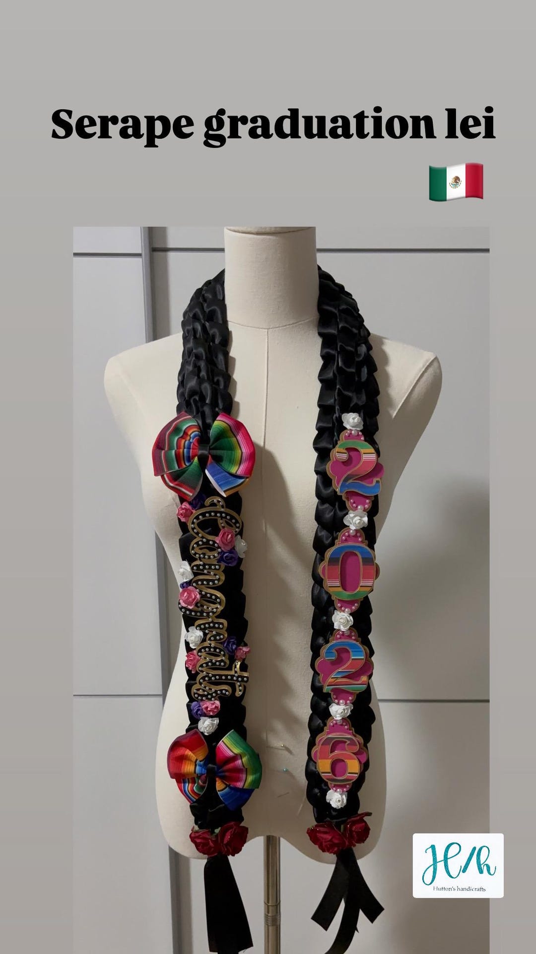 Graduation Lei, Graduate 2026, Handmade Graduation Lei, , Serape ...