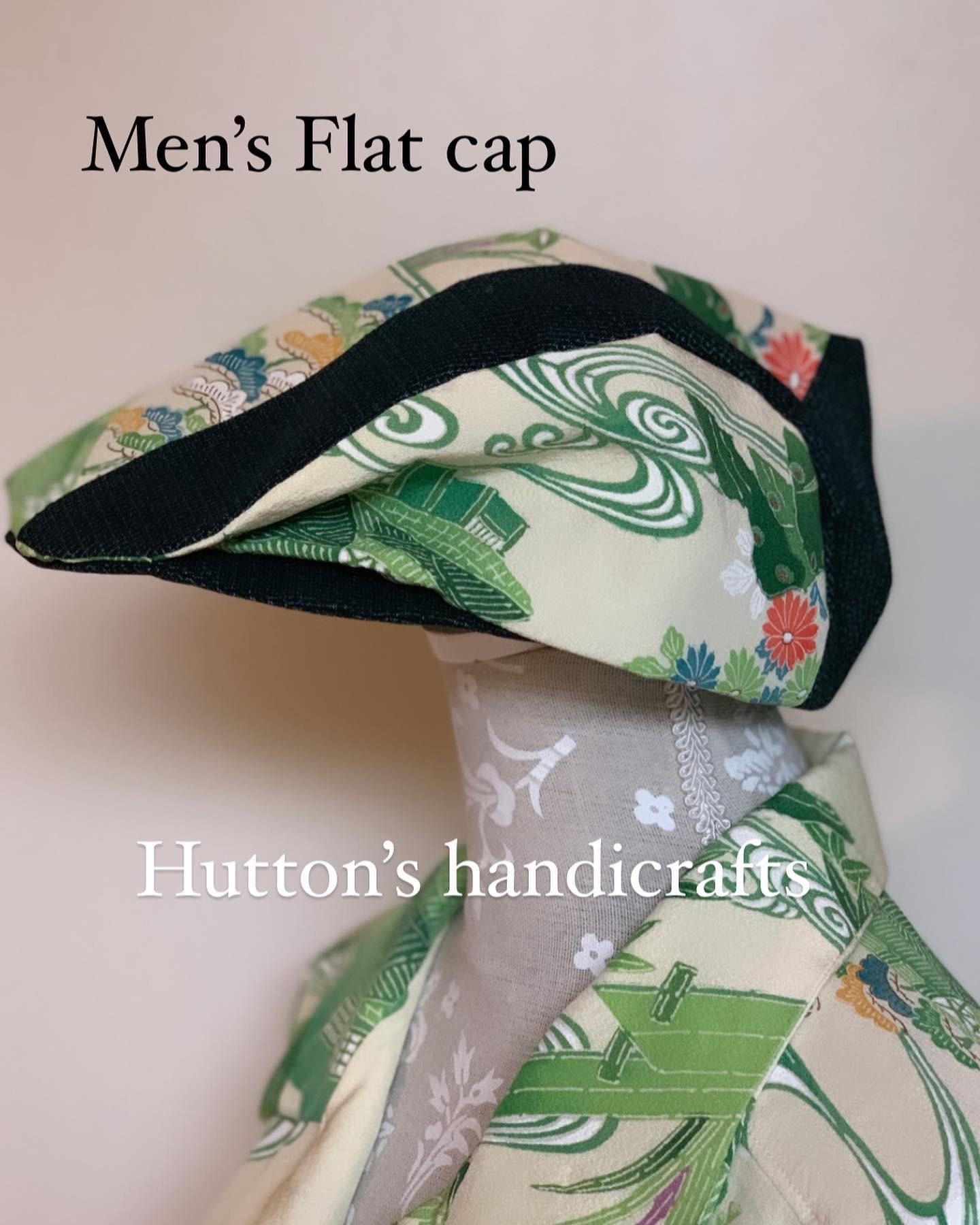 Kimono Remake, Kimono Flat Cap, Kimono Cap - Etsy