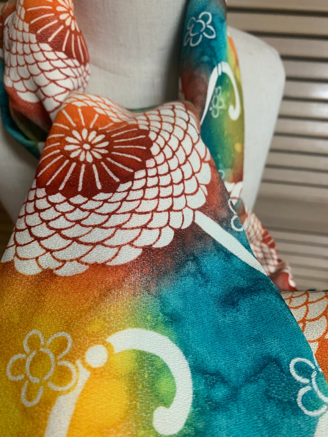 Kimono Remake, Kimono Stole, Stole,silk Kimono Fabric - Etsy