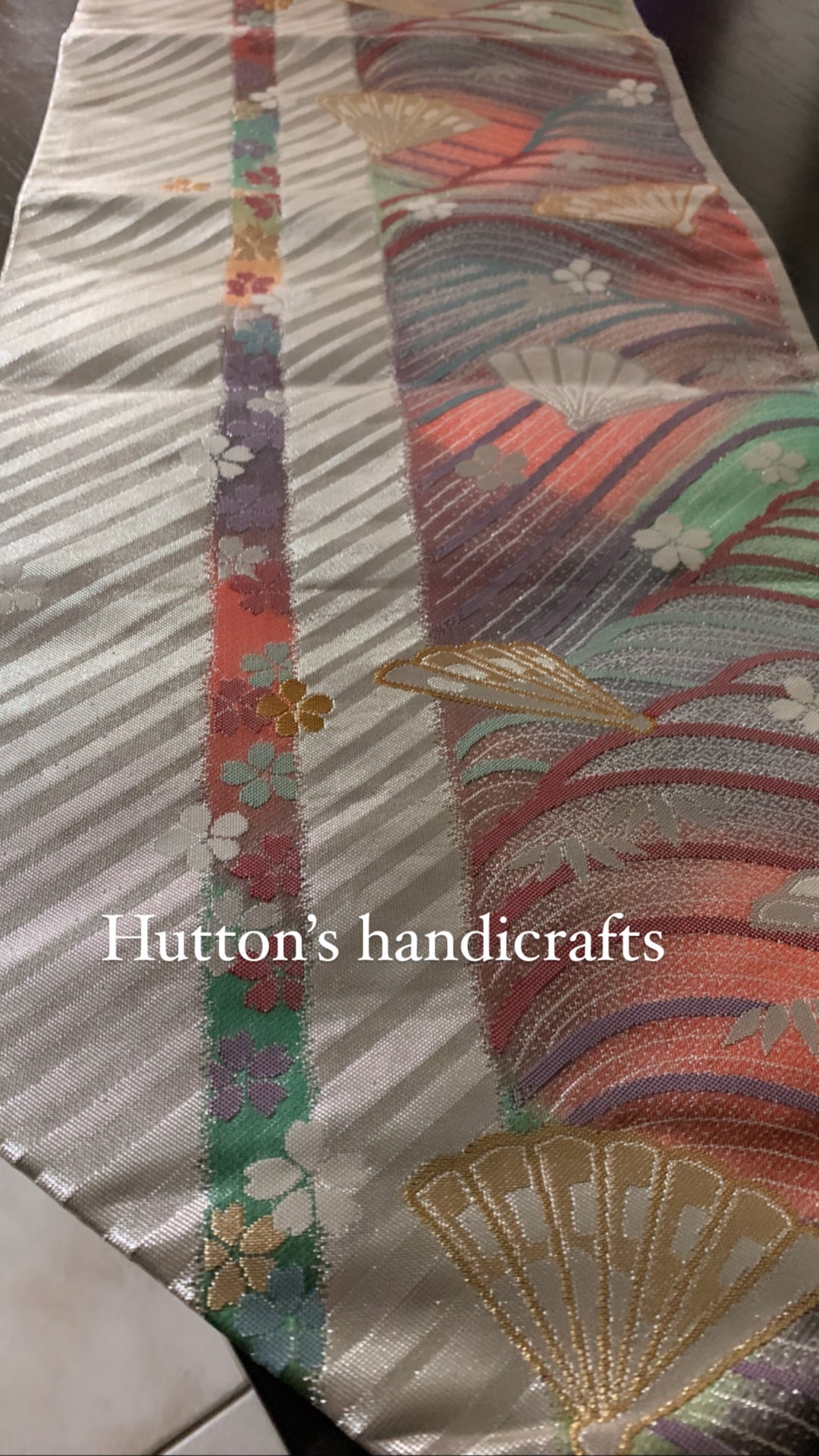 Obi Table Runner, Kimono Remake, Fukuroobi, Japanese Style, Table ...