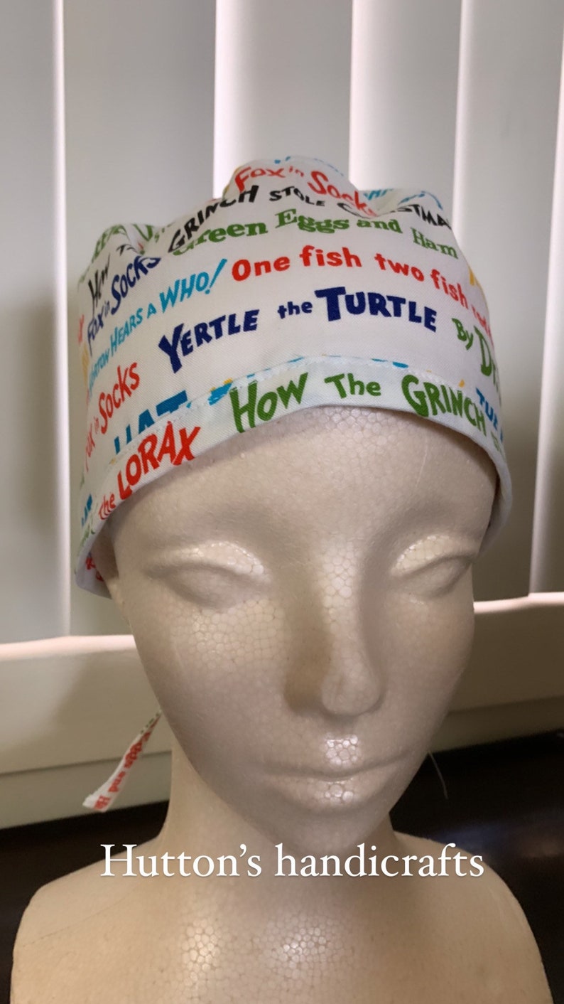 Scrub Cap, Handmade Scrub Cap, Hawaiian Fabric - Etsy