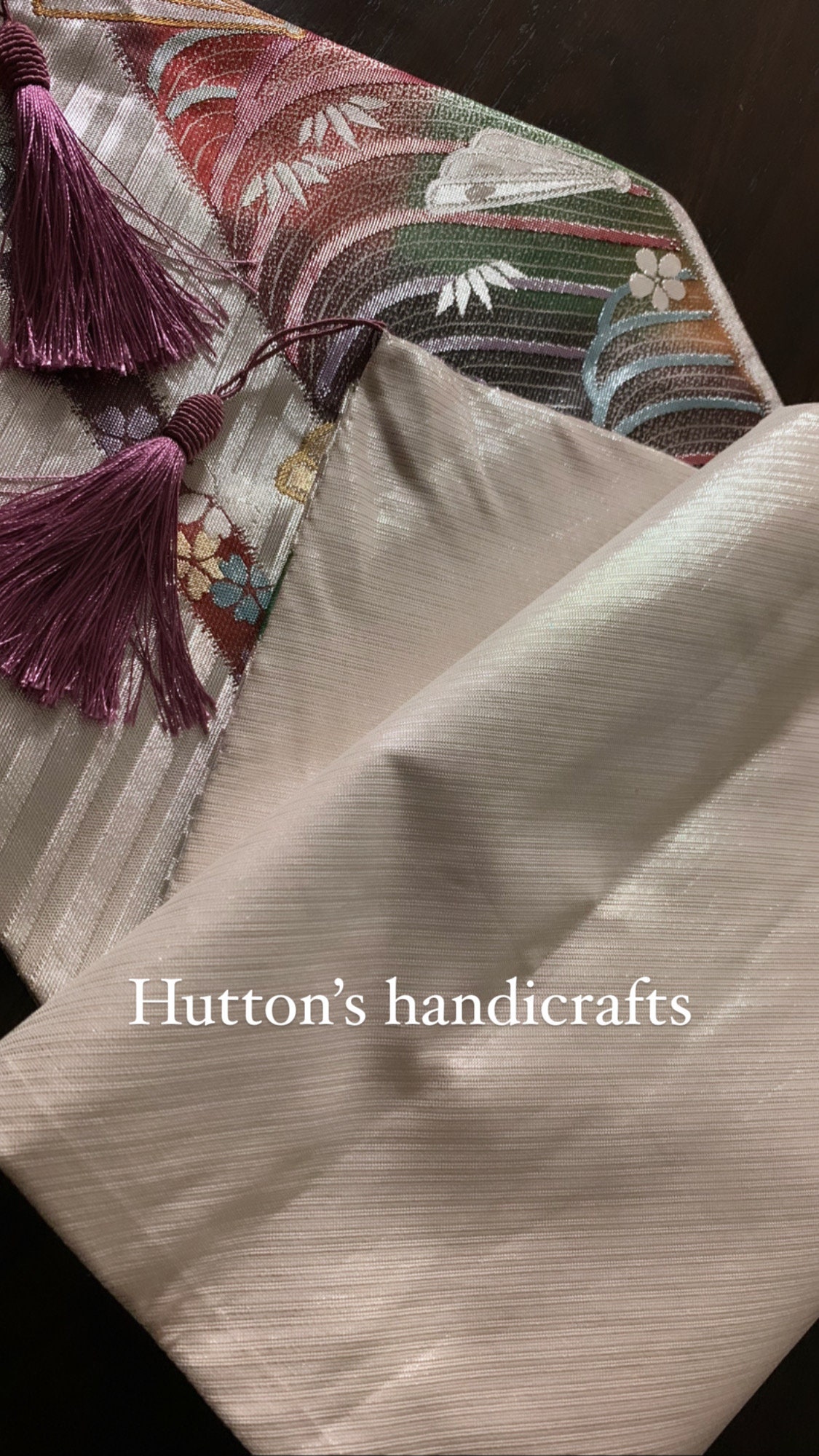 Obi Table Runner, Kimono Remake, Fukuroobi, Japanese Style, Table ...