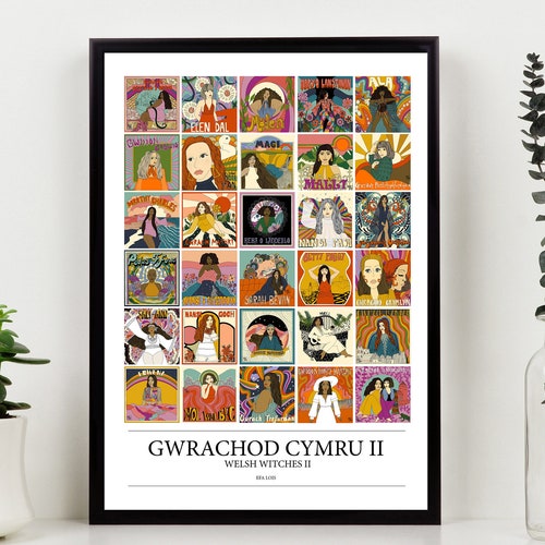 WELSH WITCHES Gwrachod Cymru Efa Lois Print Welsh - Etsy