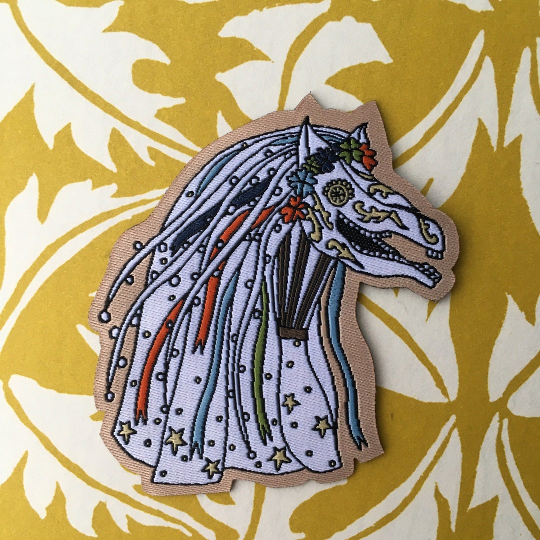 MARI LWYD Y Fari Lwyd Sew On Patch Efa Lois Welsh Spooky Folklore ...