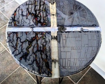 Star Wars Inspired Epoxy River Table Star Wars Table Hand Painted Table ...