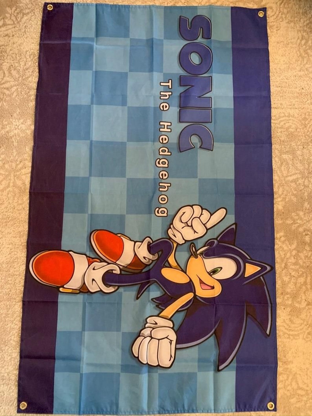 Sonic the Hedgehog Wall Hanging Banner Flag Wall Flag FL57 - Etsy