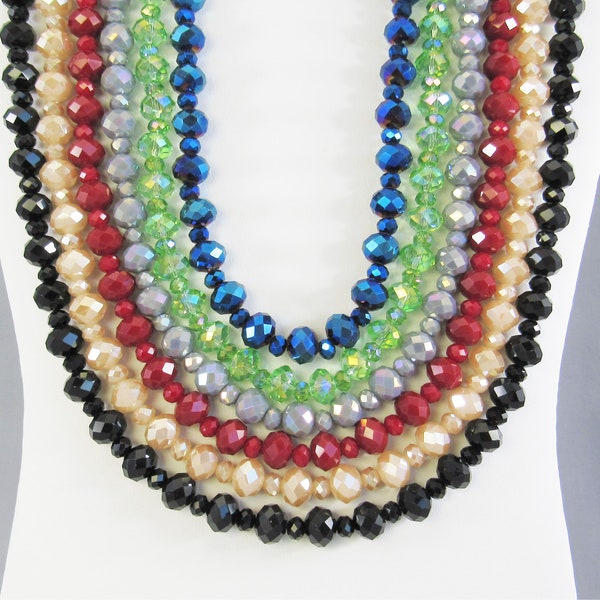 Large Bead Necklace - Etsy