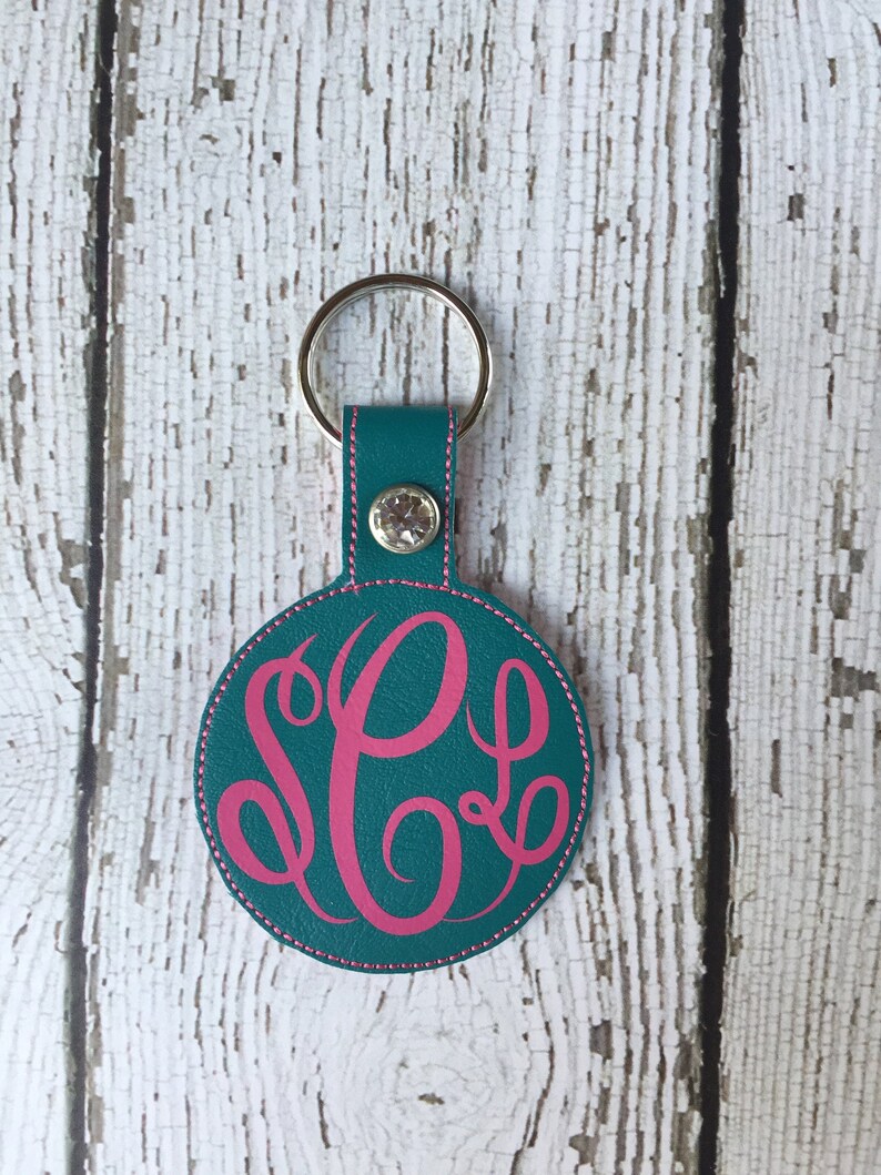 Personalized Monogram Keychain, Monogram Keychain Personalized ...