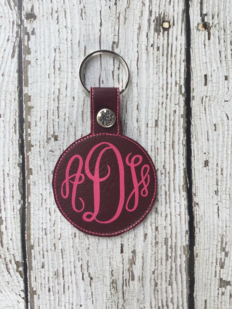 Personalized Monogram Keychain, Monogram Keychain Personalized ...