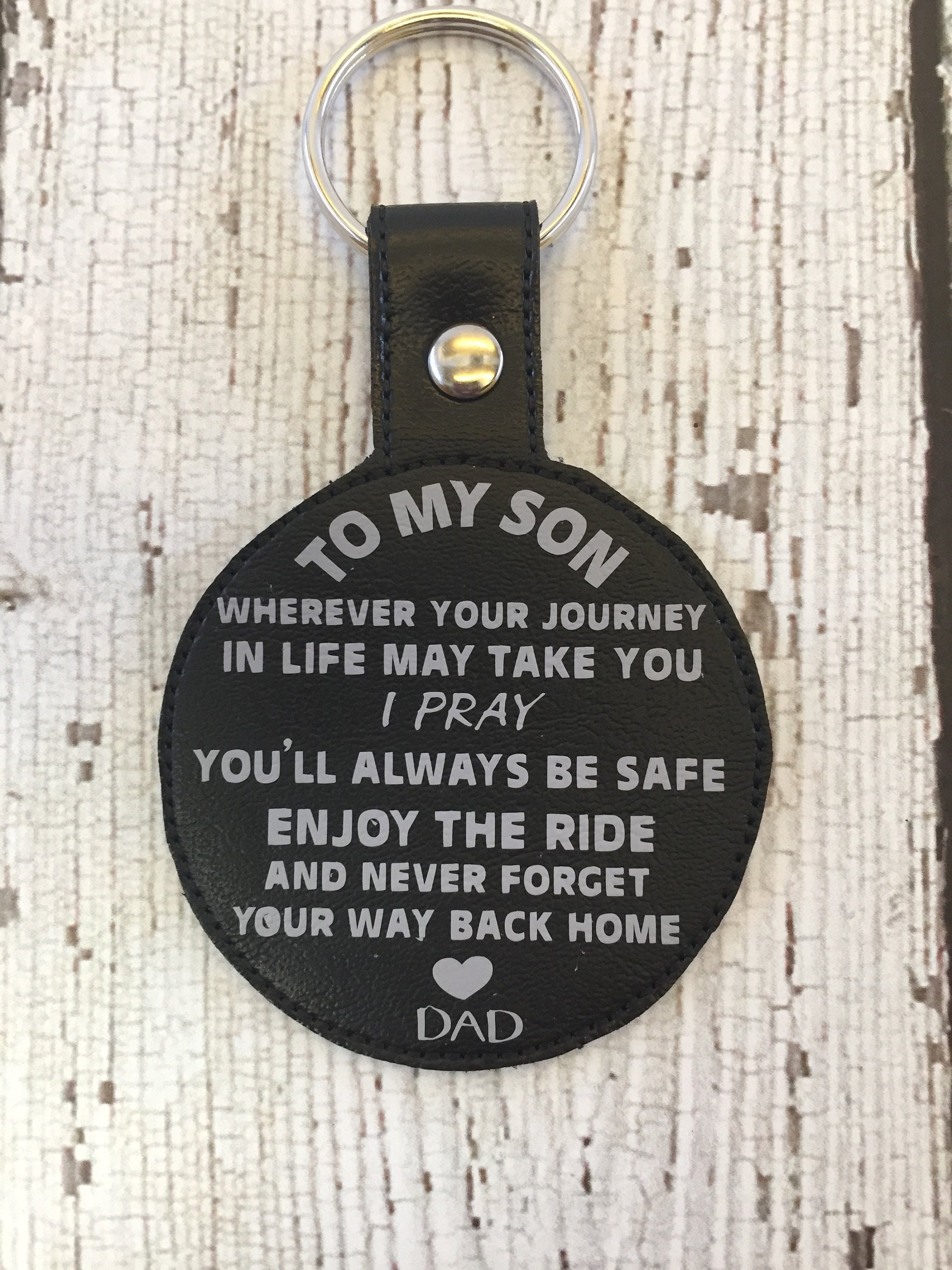 Keychain For Son For Son Keychain Keychain For Son From Dad | Etsy