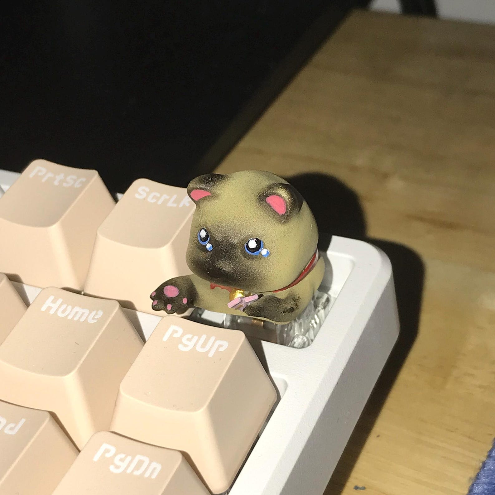 Bribe the Siamese Cat Keycaps Handcraft Artisan Keycap for Mechanical ...