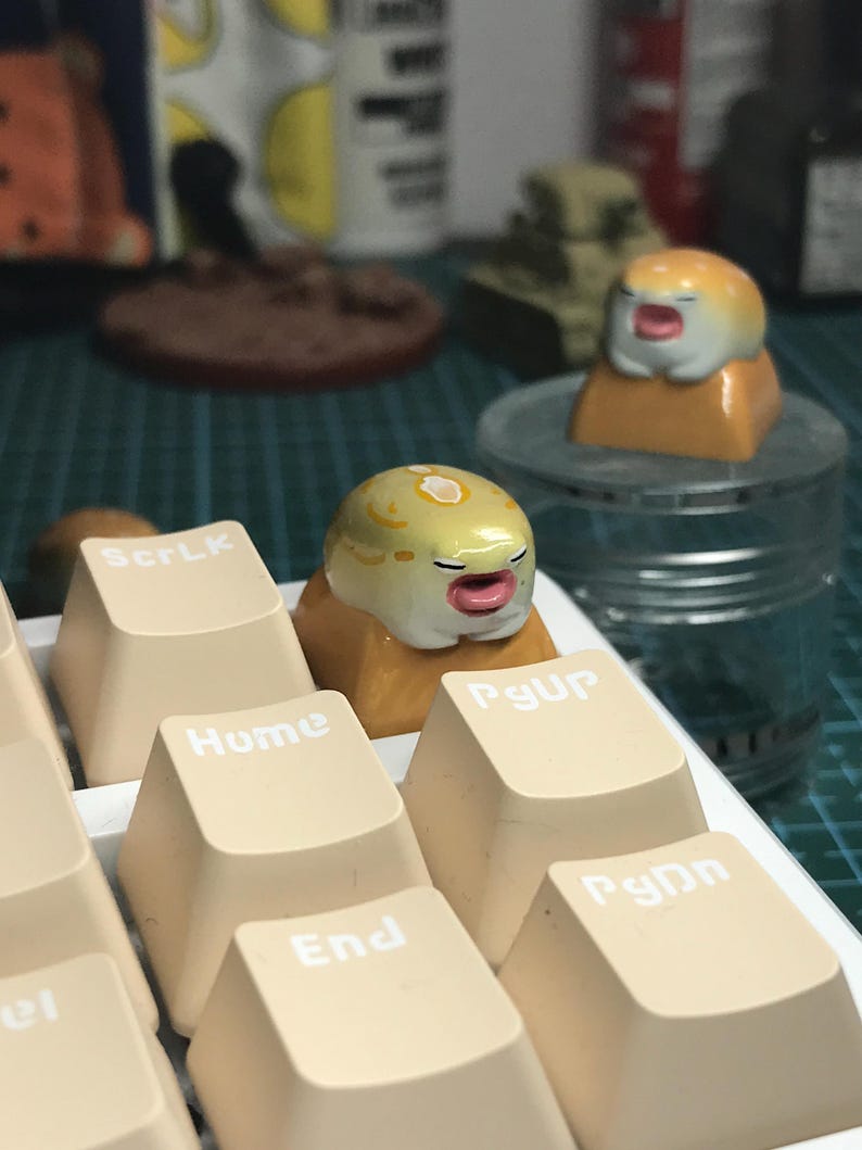 Angry Rain Frog Artisan Keycap | Custom Resin XDA Profile 1u | Cute ...