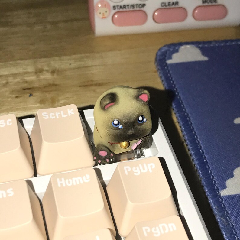 Bribe the Siamese Cat Keycaps Handcraft Artisan Keycap for Mechanical ...