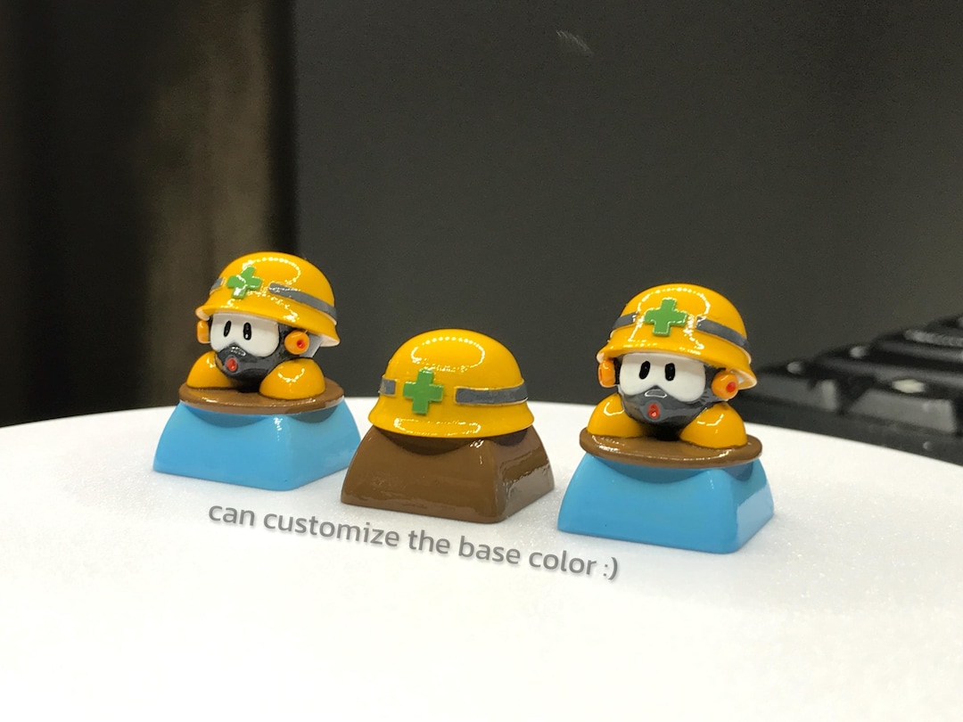 MET Rockman Keycap | Artisan Keycap | Mega Man Keycap | Cute Keycap ...