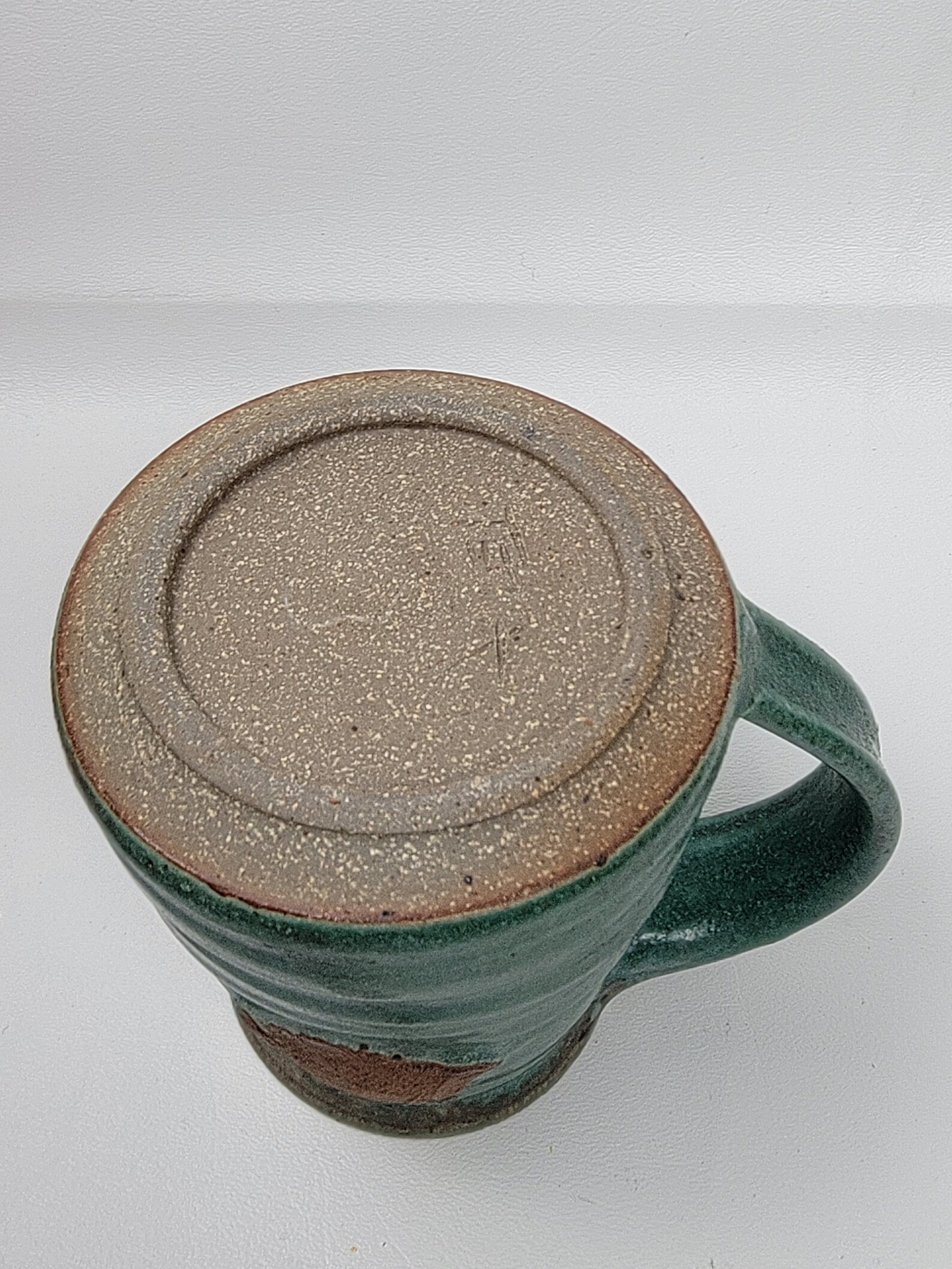 Signed Teta Hilsdon Stoneware Studio Pottery Coffee/tea Mug/cup Green ...