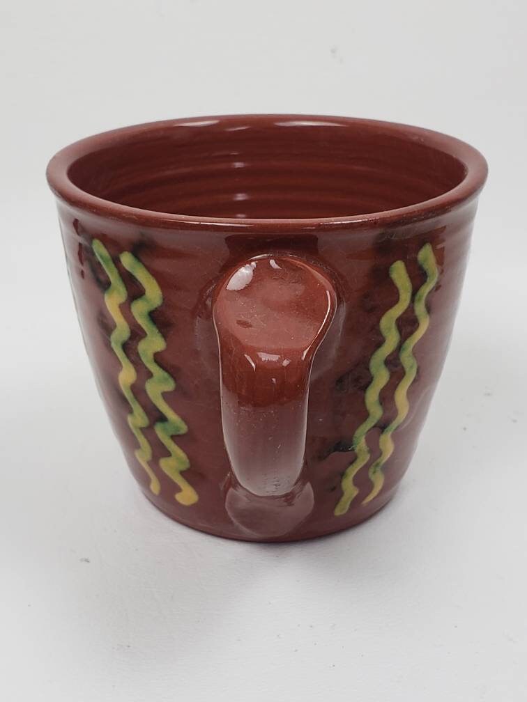 Redware Studio Pottery Artist Signed Hand Thrown Mug - Etsy