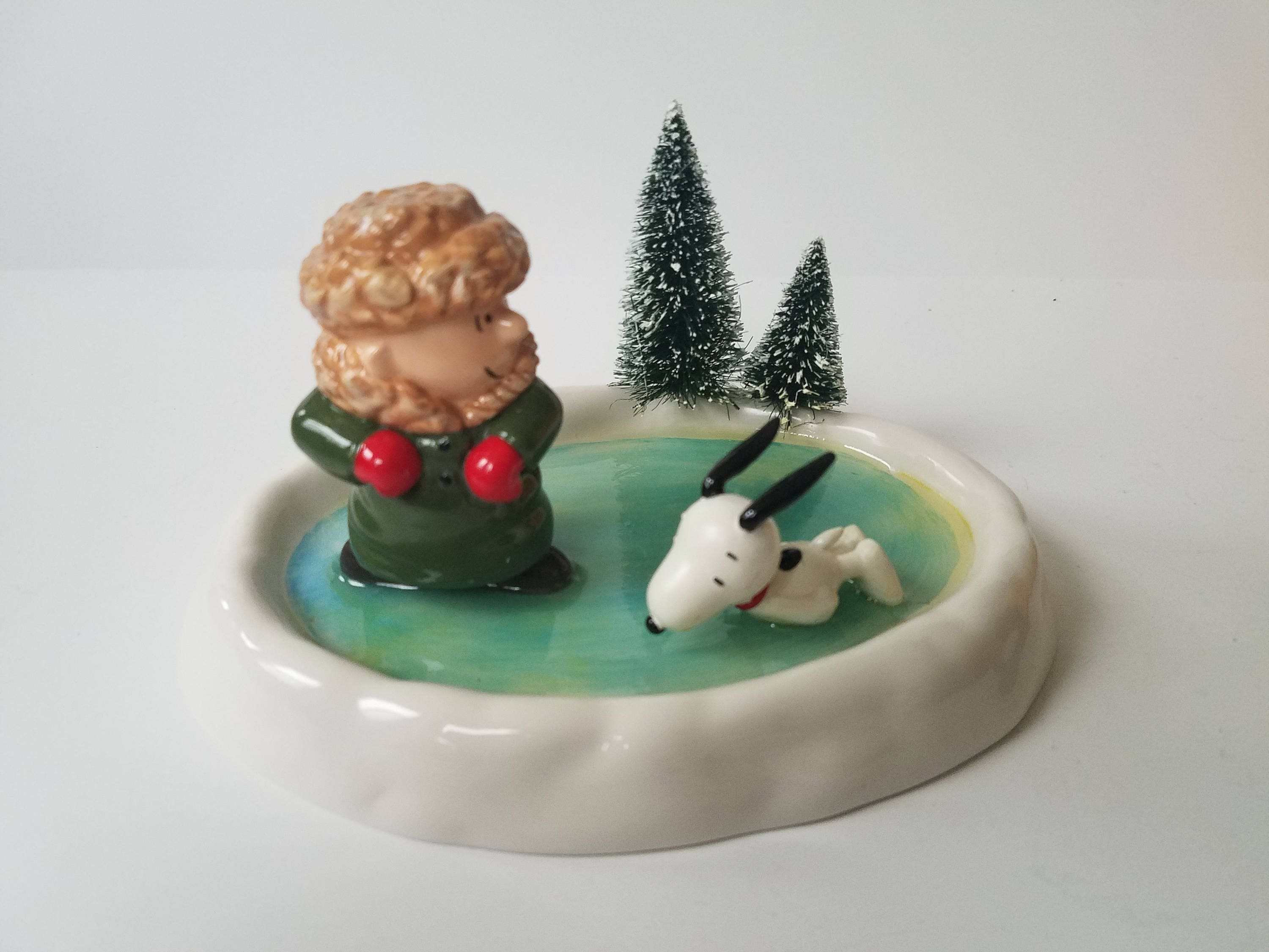 Dept 56 Snoopy & Charlie Brown Slide, Snoopy, Slide Figurine. - Etsy