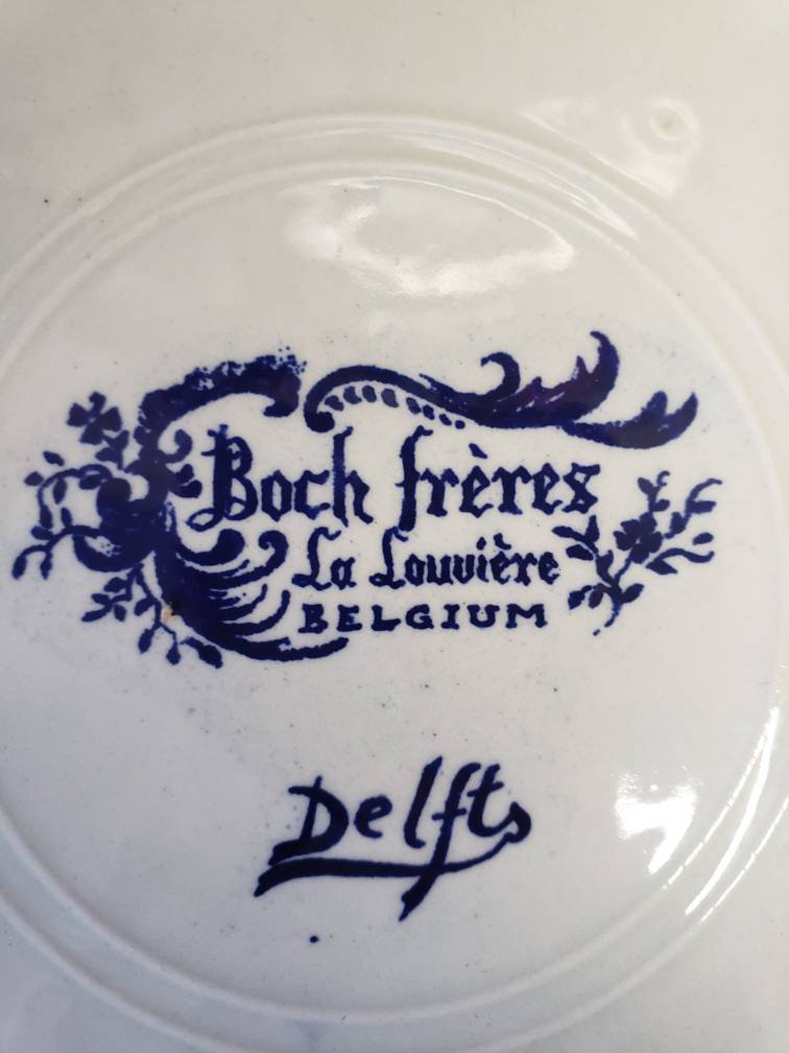 Boch Freres La Louviere Belgium Delfts Wall Charger Plate - Etsy