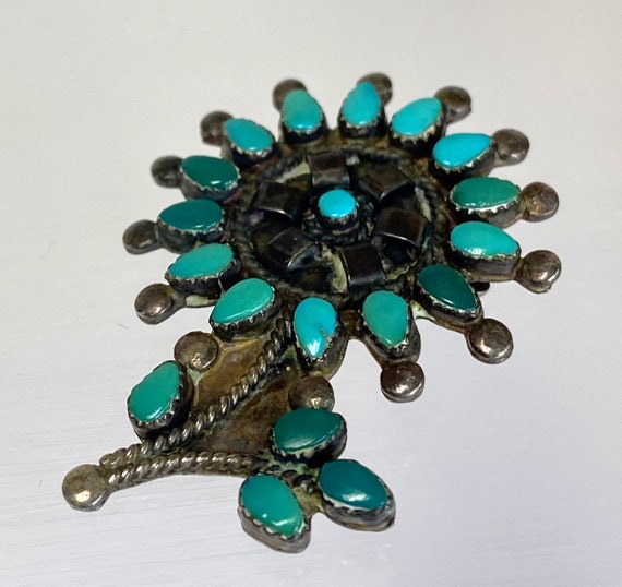 Vintage Zuni Native American Snake Eye Turquoise Ster… - Gem