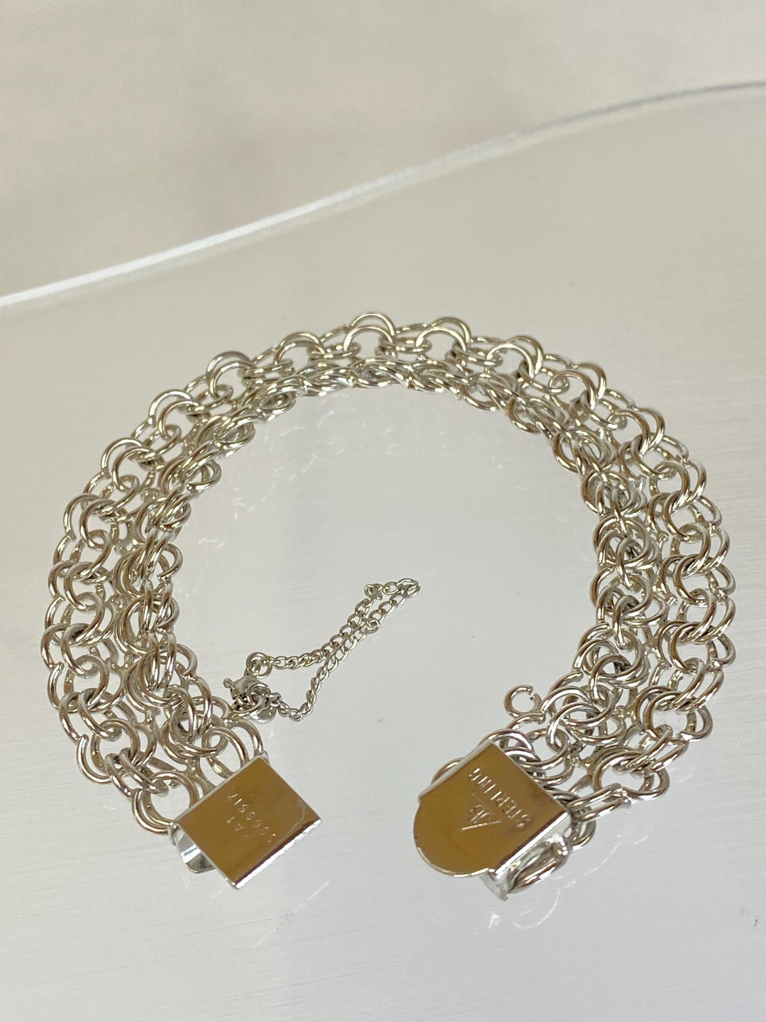 Vintage Jacoby Bender Sterling Silver Chain Maille Bracelet 7.75 - Etsy