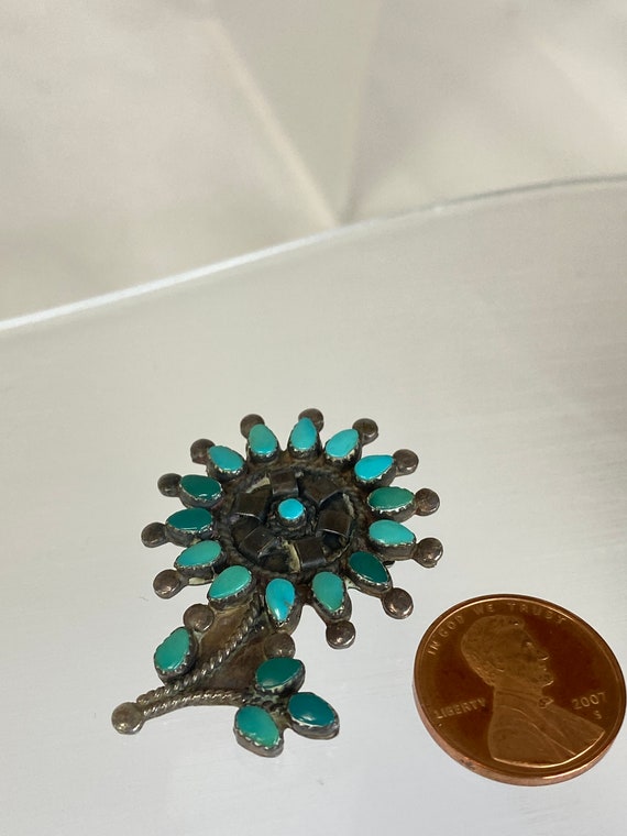Vintage Zuni Native American Snake Eye Turquoise Ster… - Gem