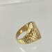 Solid 14K Yellow Gold Men's Guam Seal Palm Tree Chamorro Signet Ring - Etsy