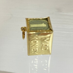 14K Yellow Gold 1 One Dollar Money Cube 1/2" Charm or Pendant - Etsy