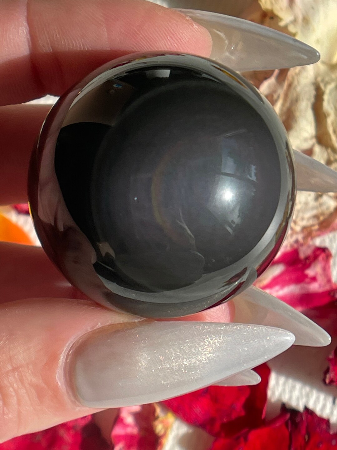 Rainbow Obsidian Sphere From Mexico, Flashy Obsidian, Top Quality ...