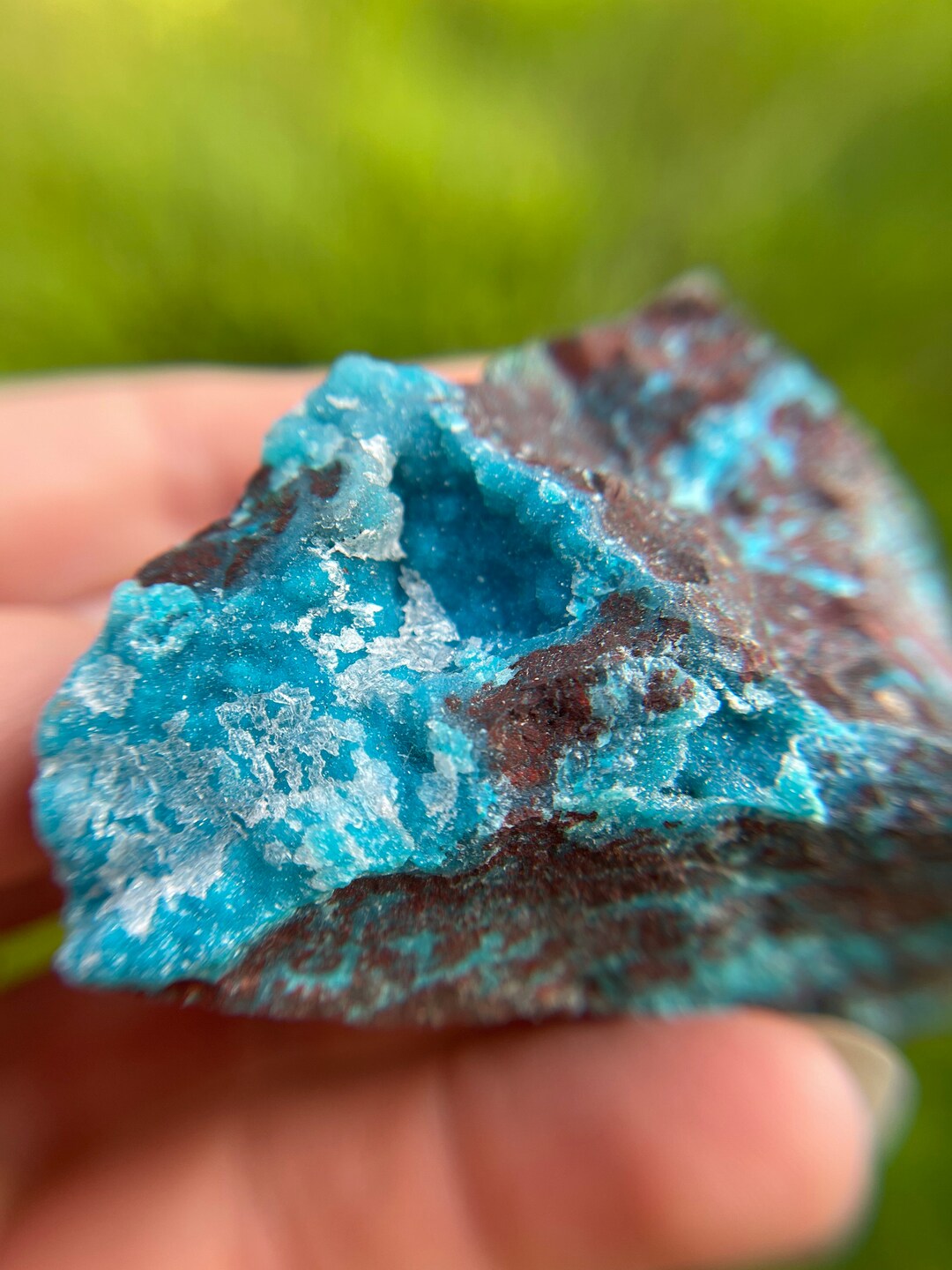 RARE: Natural Chrysocolla Gem Silica Quartz From Peru, Natural Crystal ...