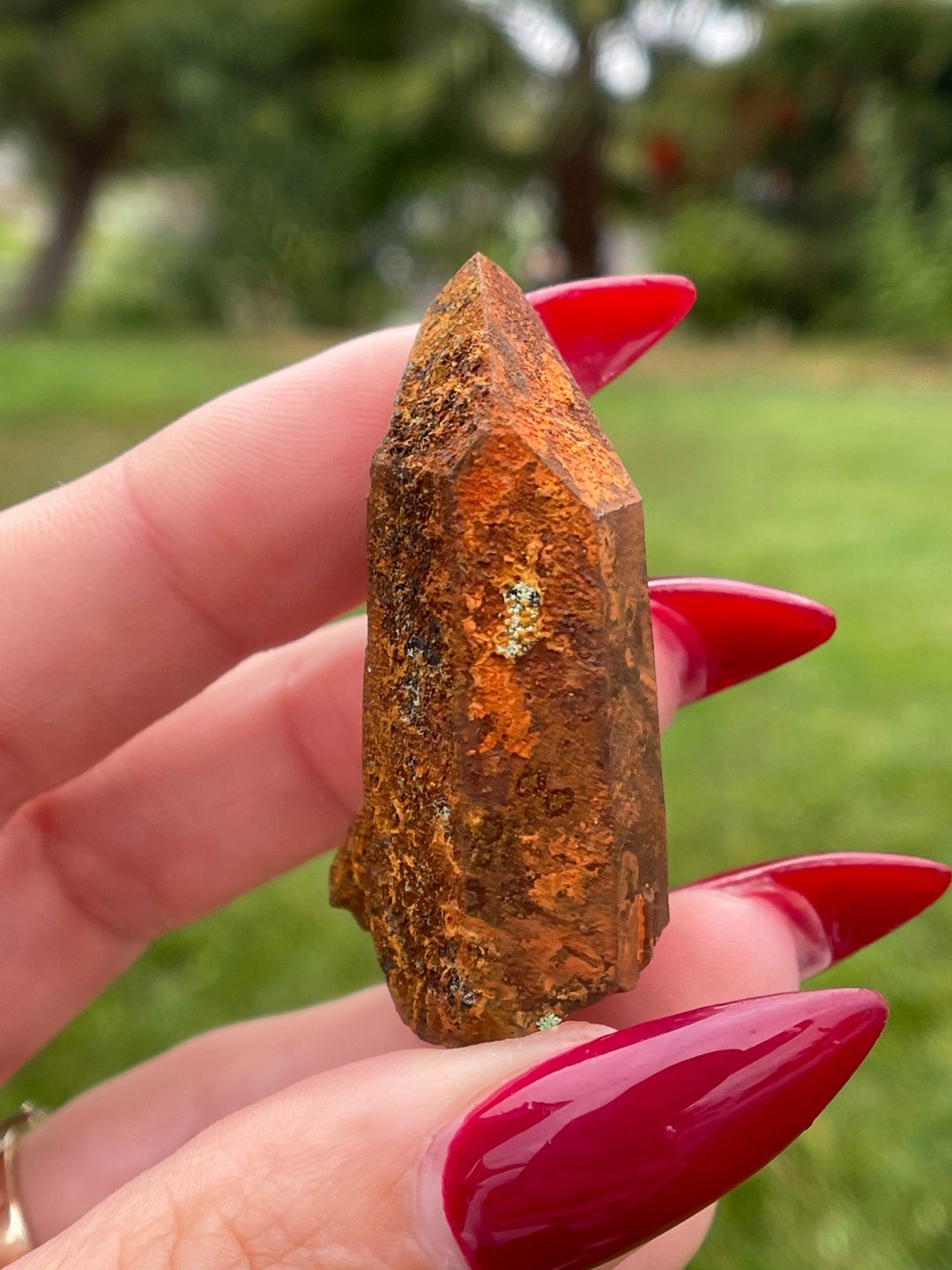 Iron Quartz With Malachite From Morocco, Rare Quartz, Malachite Quartz ...