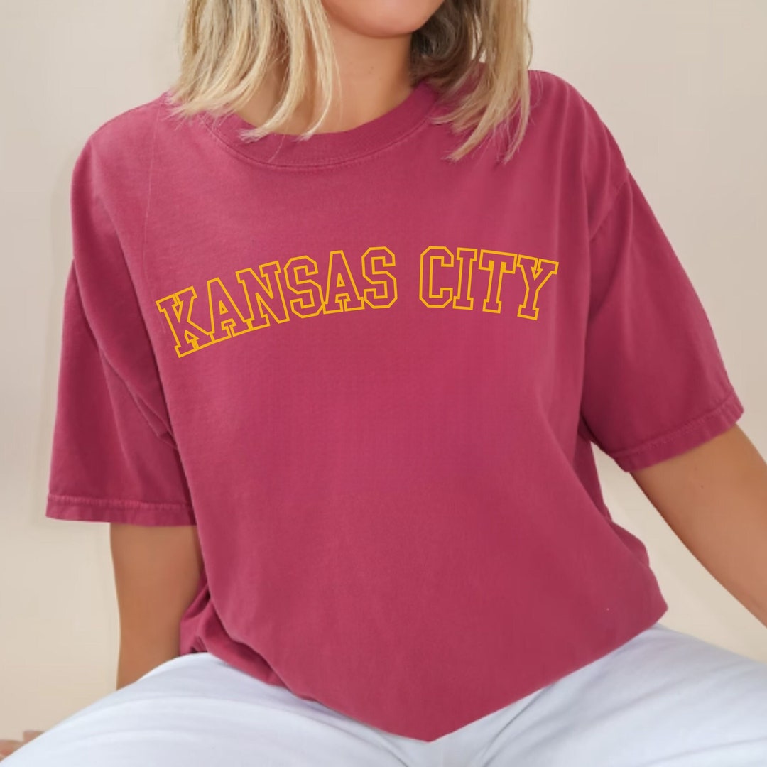 Comfort Colors Kansas City Shirt, Kansas City Football, Oversized ...