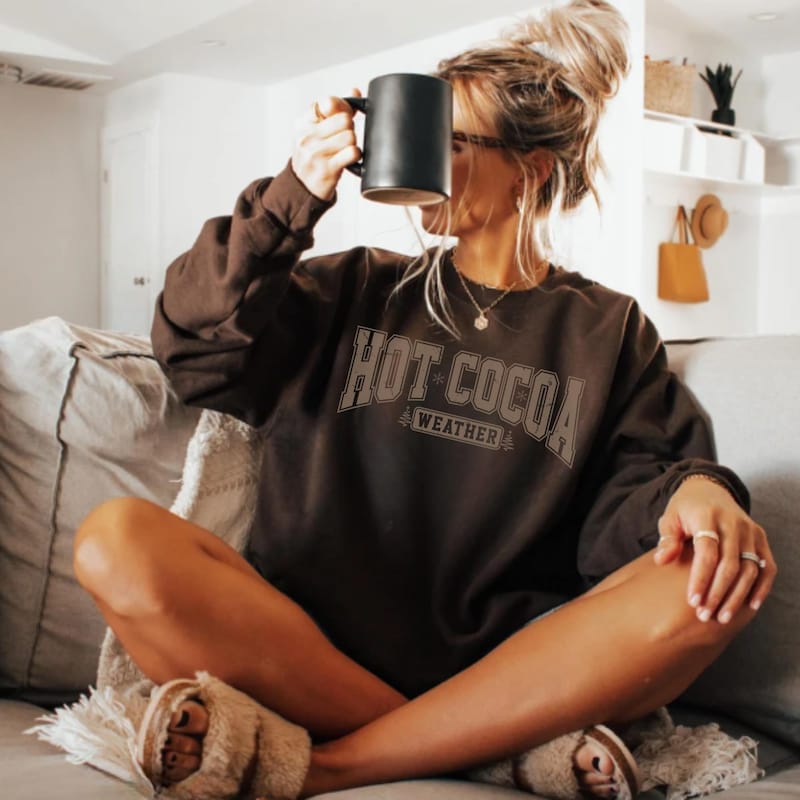 Dark Coffee Brown Sweater - Etsy