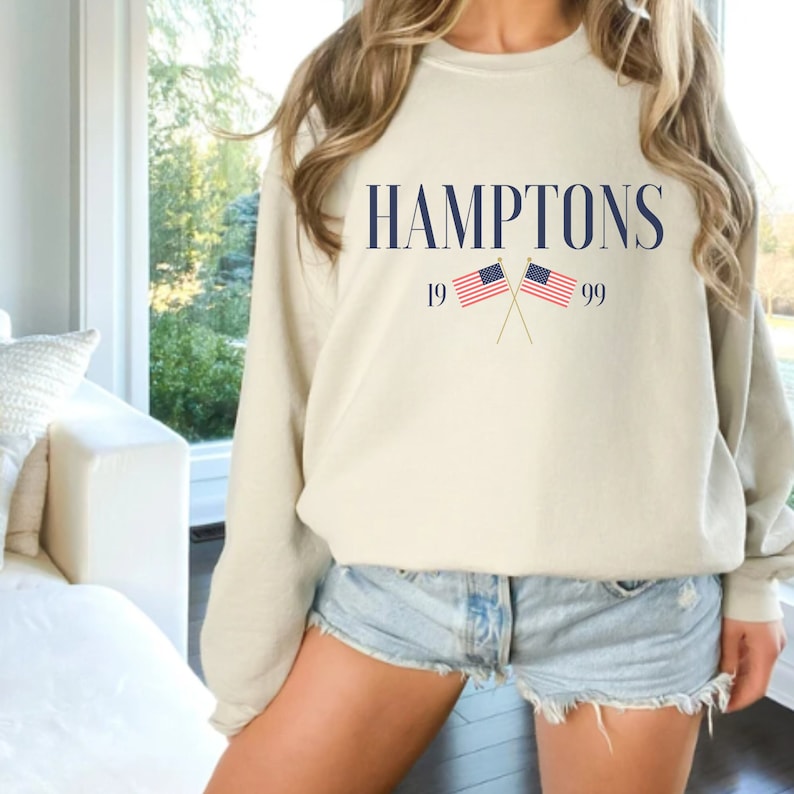 Hamptons Crewneck, Hamptons New York Sweatshirt, Trendy Hamptons ...