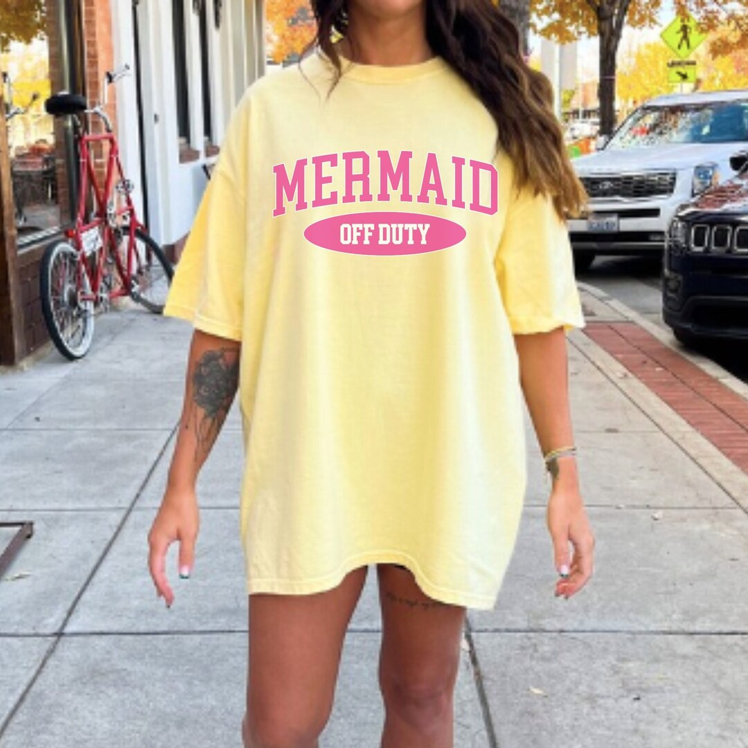 Comfort Colors Mermaid off Duty Shirt, Mermaidcore Comfort Colors Shirt ...