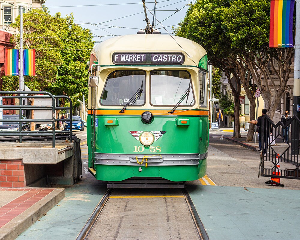 Trolley Car Print Castro District San Francisco Photography - Etsy
