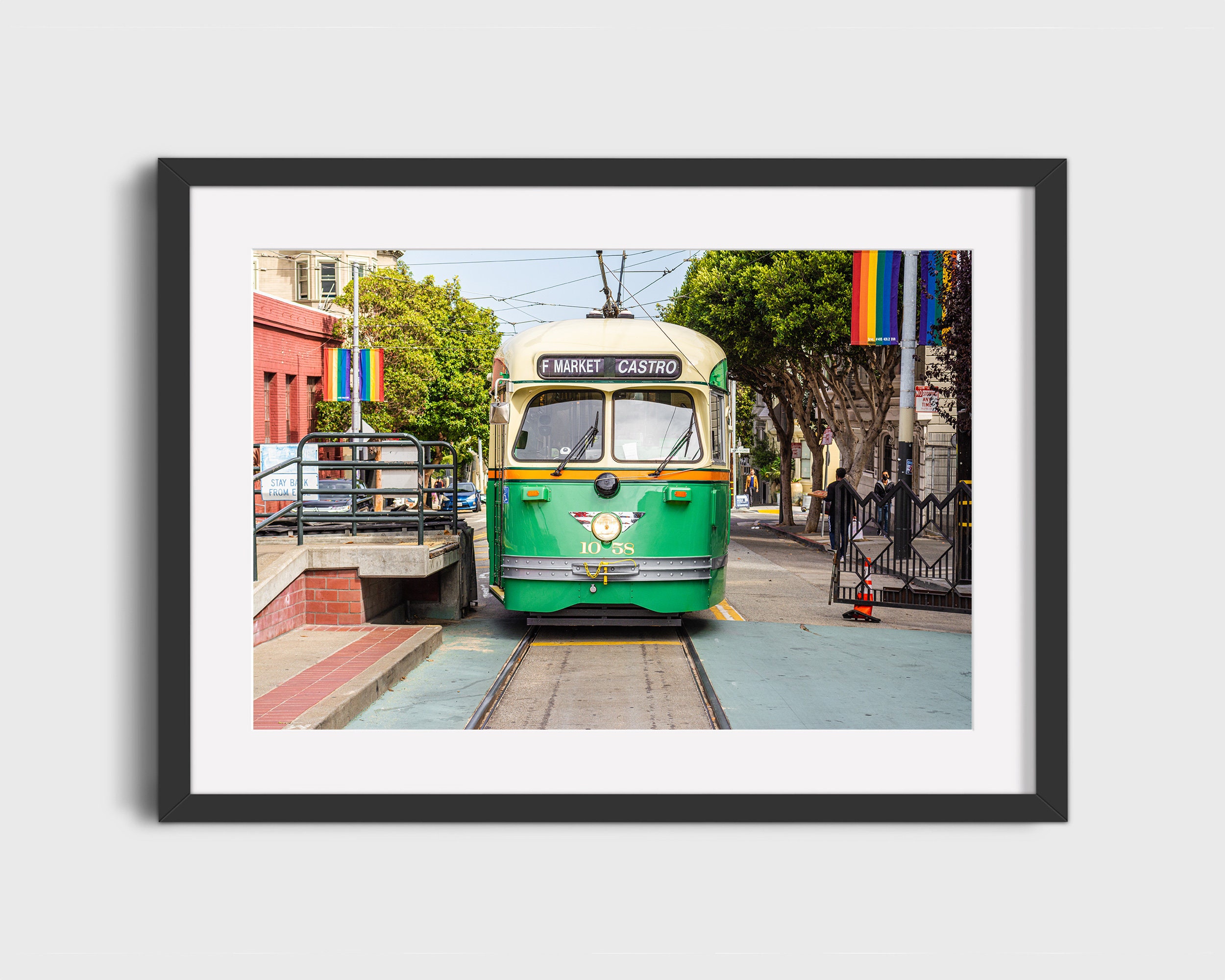 Trolley Car Print, Castro District, San Francisco Photography, Vintage ...