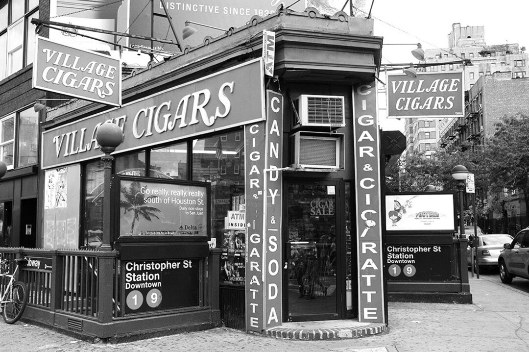Village Cigars, West Village, New York Print, Black and White ...