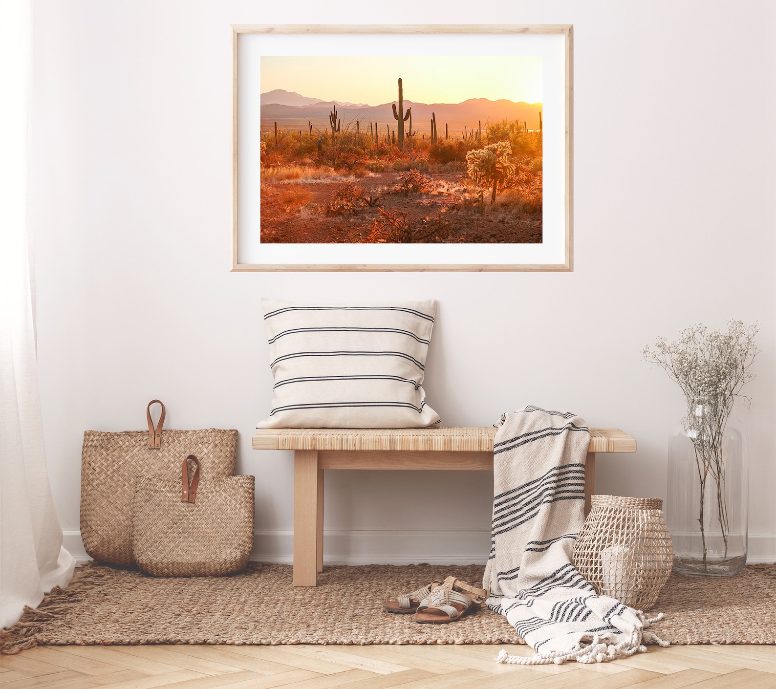Desert Sunset Pink Sunset Tucson Arizona Landscape Desert - Etsy