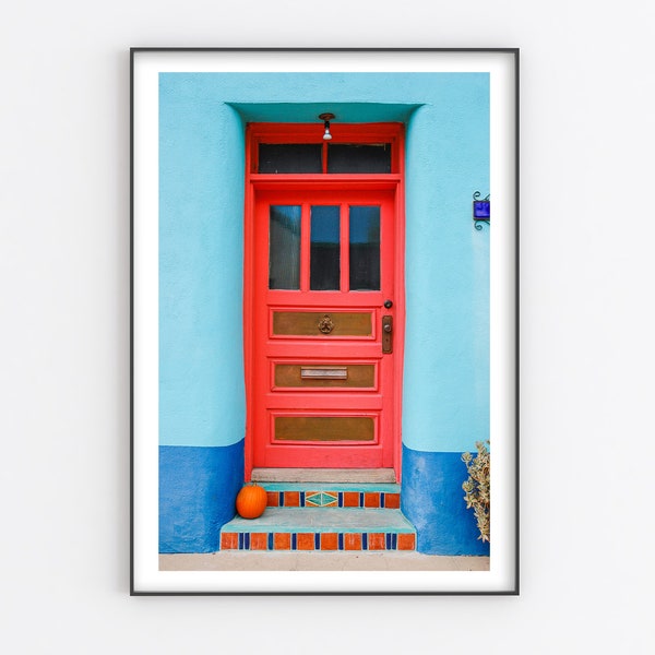 Red Door Print - Etsy