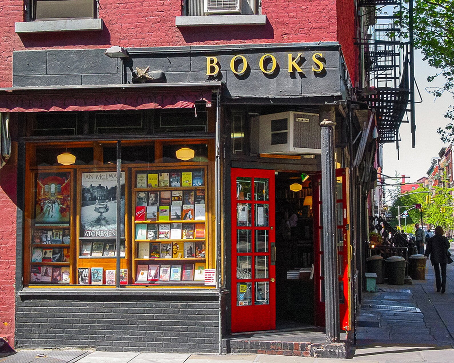 Bookstore Print Greenwich Village Corner Bookstore New York | Etsy
