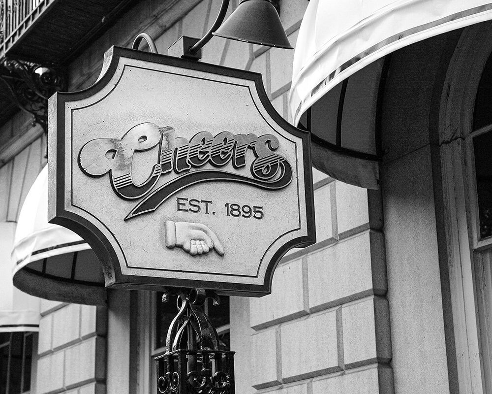 Cheers Bar Sign, Boston Photography, Cheers TV Show, Cheers Memorabilia ...