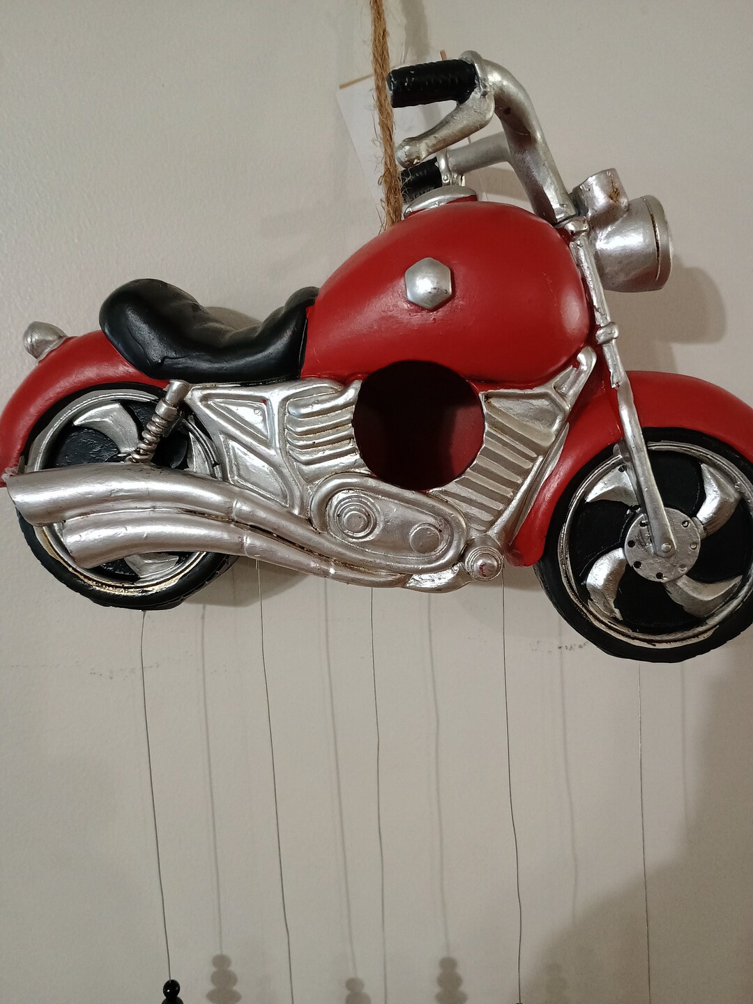 Motorcycle Birdhouse Windchime - Etsy