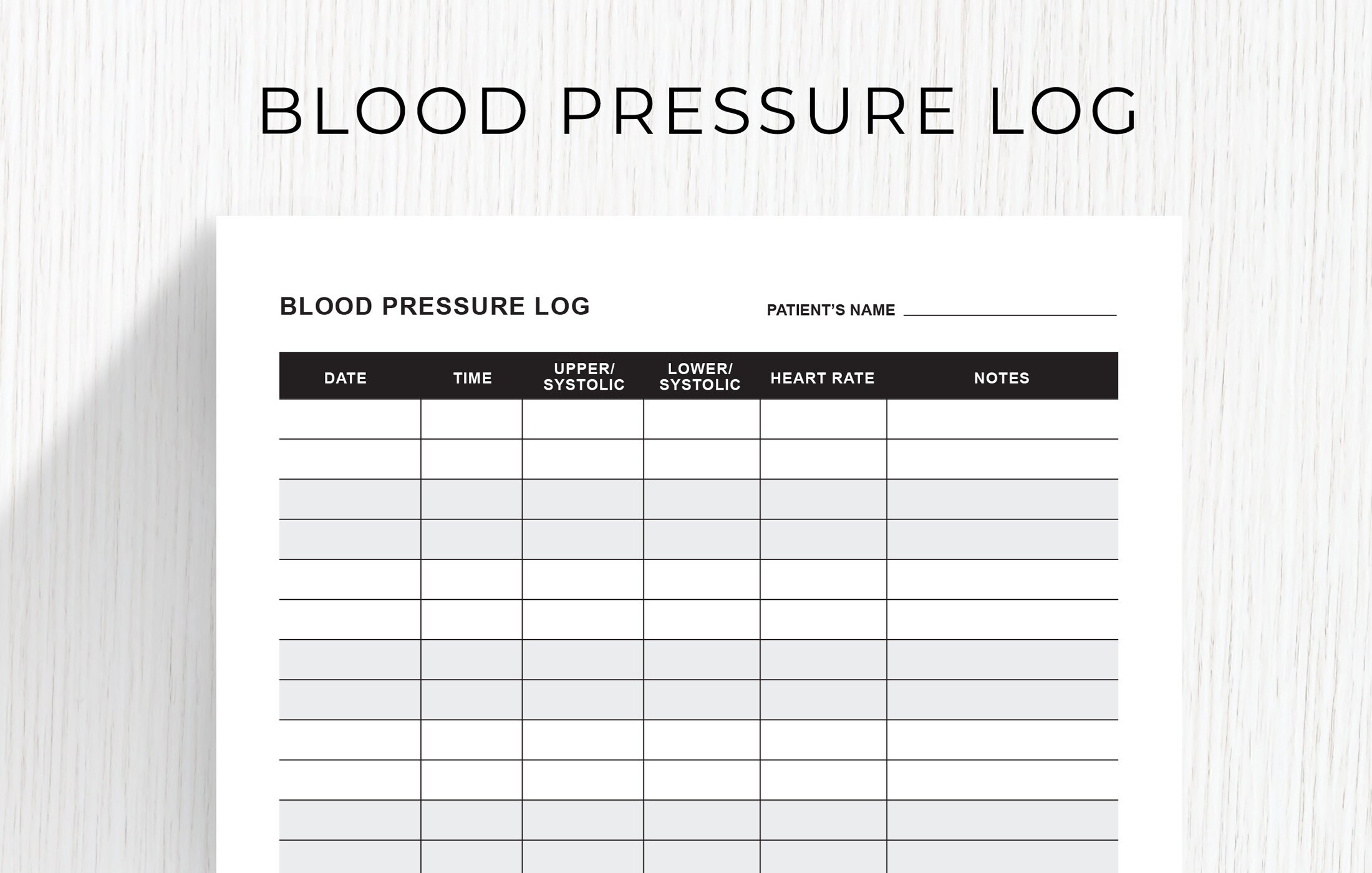 Blood Pressure Log, Blood Pressure Tracker,medical Tracker, BP Tracker ...